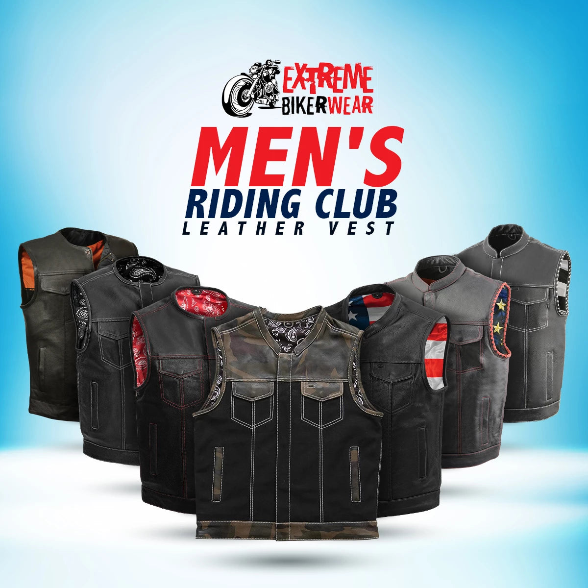 Men's Club Vests – Extreme Biker Wear